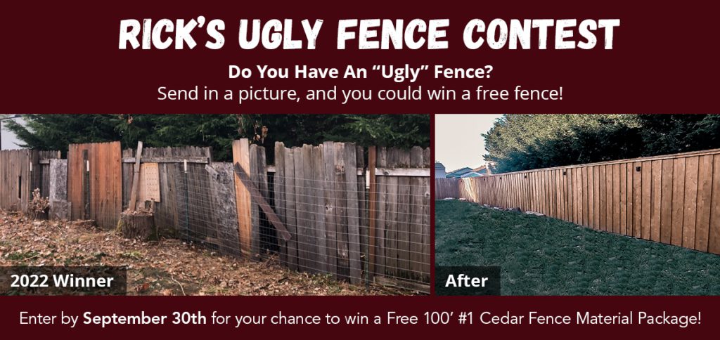 Rick’s Annual Ugly Fence Contest - Rick's Custom Fencing & Decking