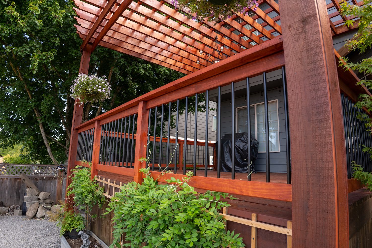 Cedar Deck Handrail Installation in OR & Southwest WA